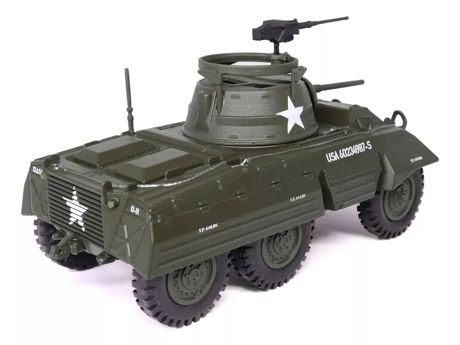 M8 Light Armored Car Olive Drab "United States Army" 1/43 Diecast Model ...