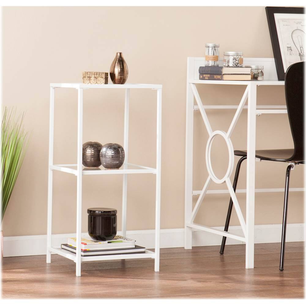 Best Buy: SEI Furniture Prescott 2-Shelf Bookcase Energetic White HZ9613