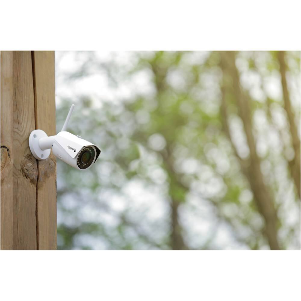 Best Buy: Defender 2K Outdoor 4MP Wi-Fi Wireless Security Camera White ...