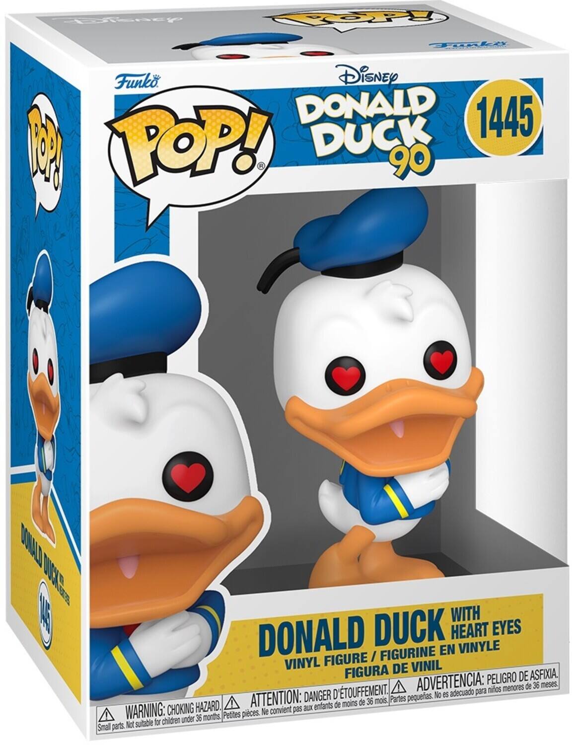 Funko POP! DISNEY: Donald Duck 90th Donald Duck Heart Eyes Collectibles ...