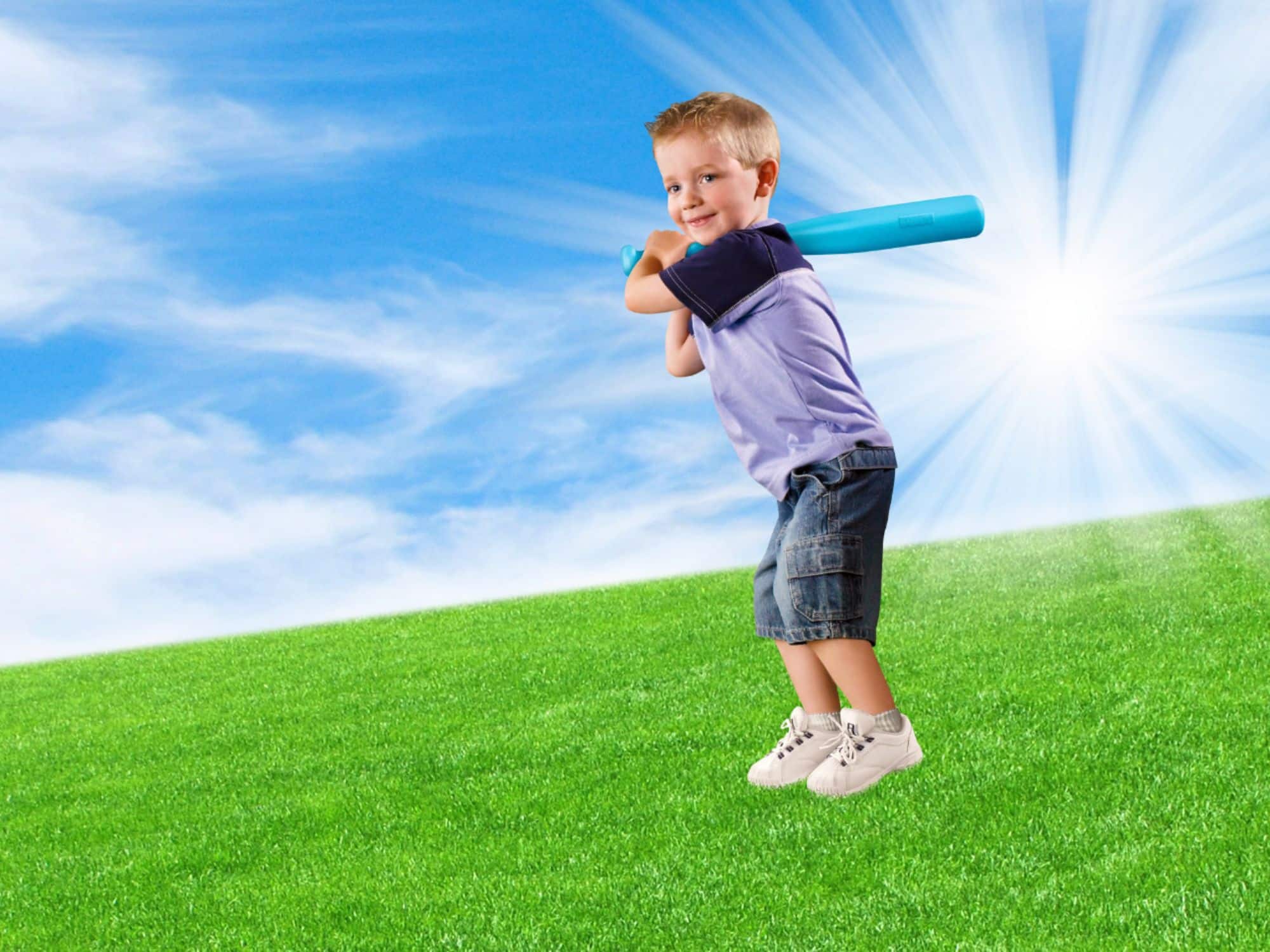 Customer Reviews: Fisher-Price Grow to Pro Triple Hit Baseball Green ...