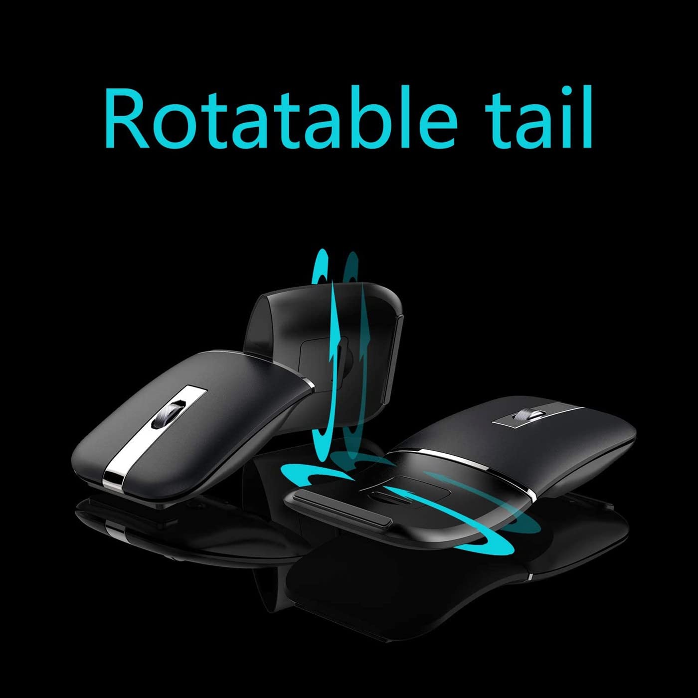 Comfort Essence Wireless Mouse For Laptop Foldable Arc 180° Rotating ...