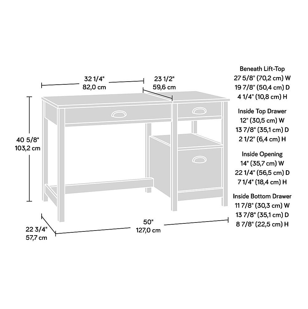 Best Buy: Sauder Harbor View Collection Computer Desk Salt Oak 422379