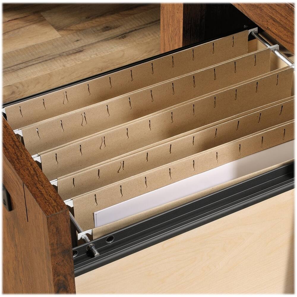 Sauder Carson Forge Collection Computer Desk Washington Cherry 422032 ...