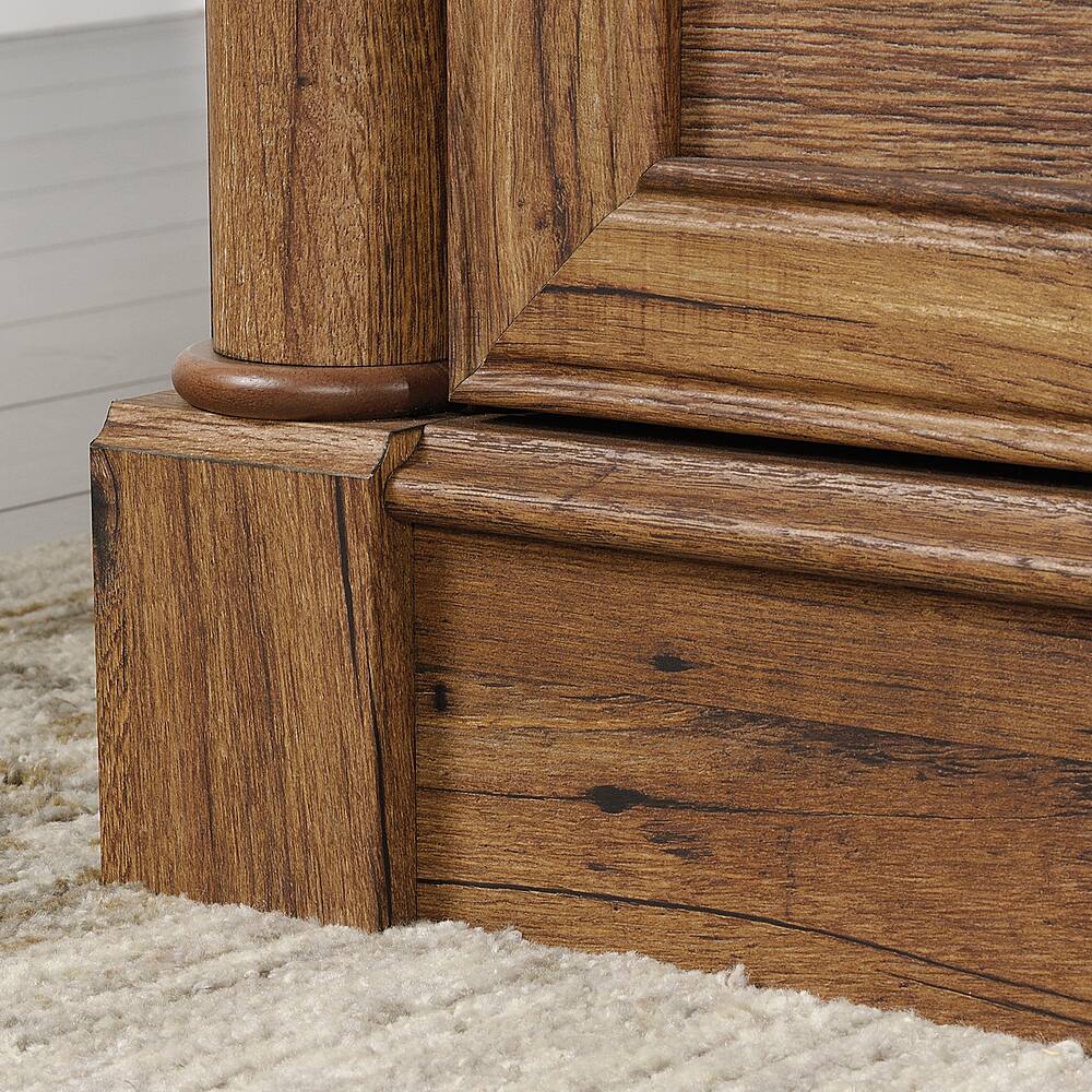 Best Buy: Sauder Palladia Collection Pedestal Desk Vintage Oak 420604