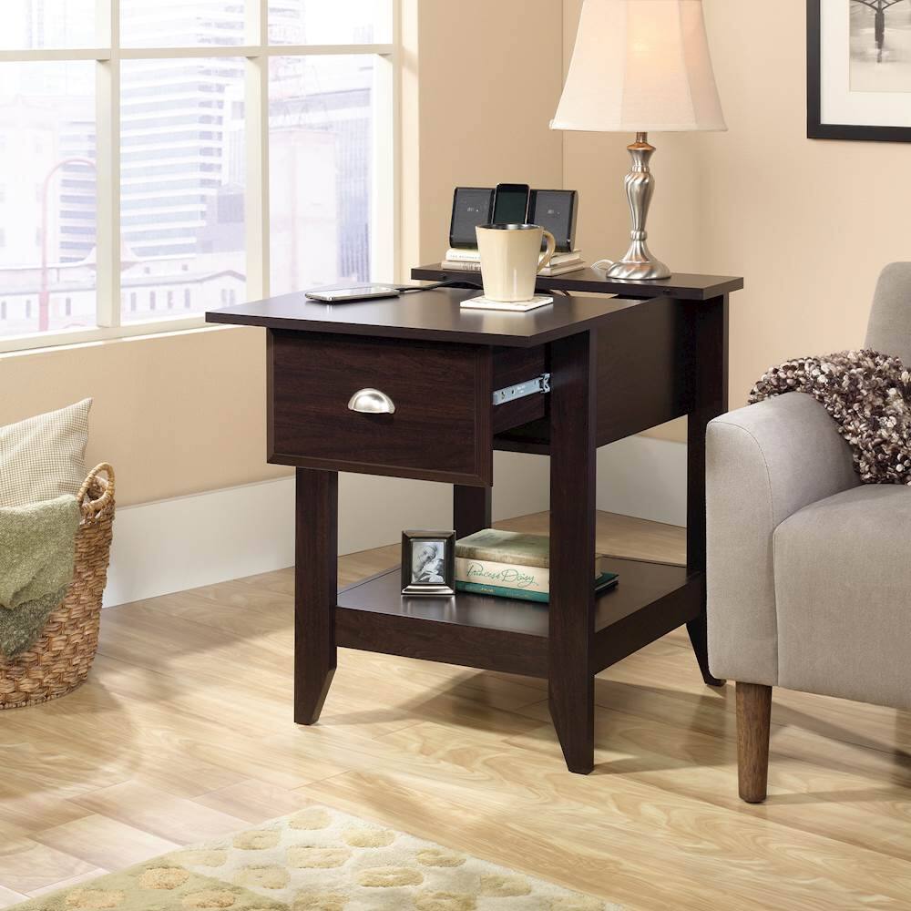 Best Buy: Sauder Shoal Creek Collection SmartCenter Side Table Jamocha ...