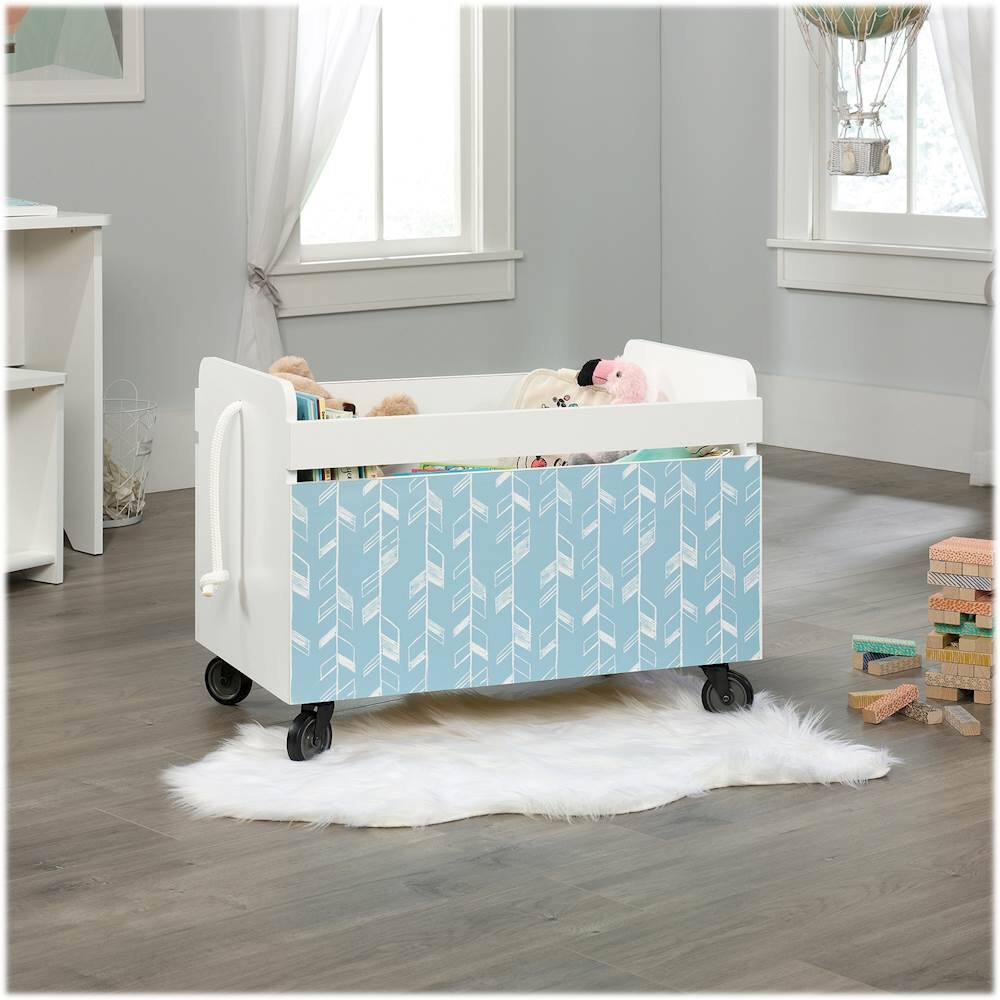Best Buy: Sauder Pinwheel Rolling Toy Box 421888