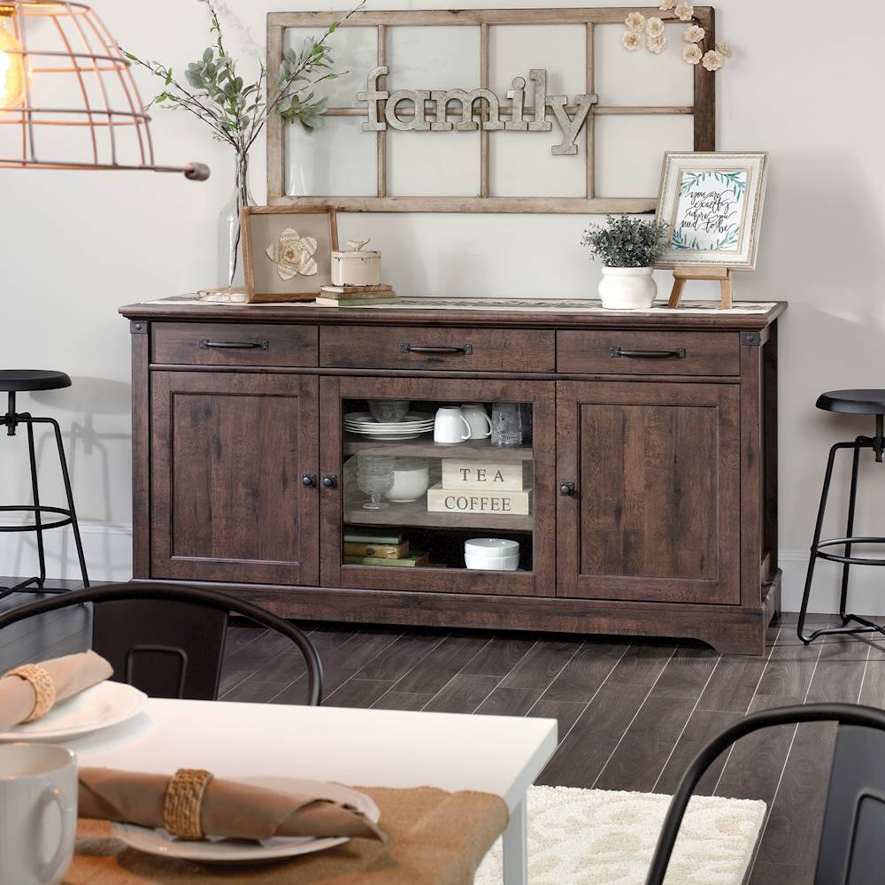 Best Buy: Sauder Carson Forge TV Stand for Most Flat-Panel TVs Up to 70 ...