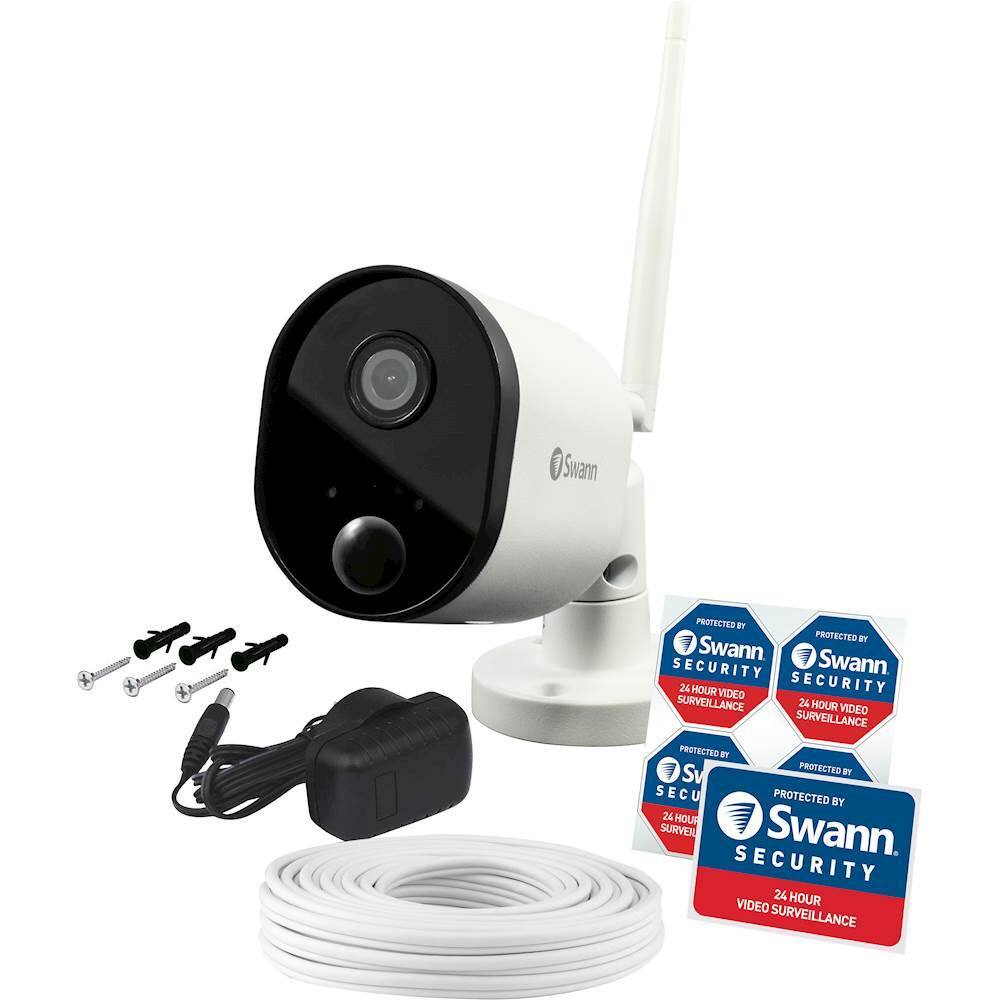 Best Buy: Swann Indoor/Outdoor 1080p Wi-Fi Wireless Security Camera (2 ...