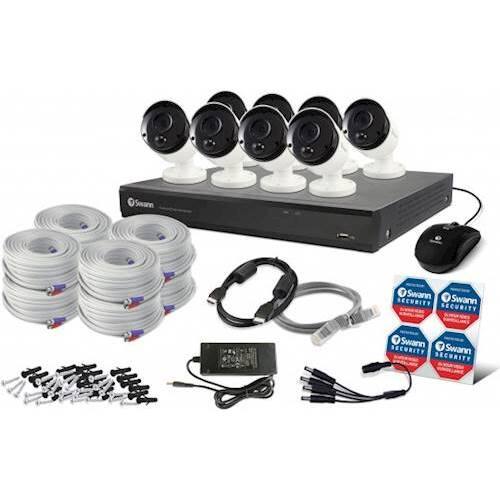 Best Buy: Swann 5580 16-Channel, 8-Camera Wired Indoor/Outdoor 4K Ultra ...