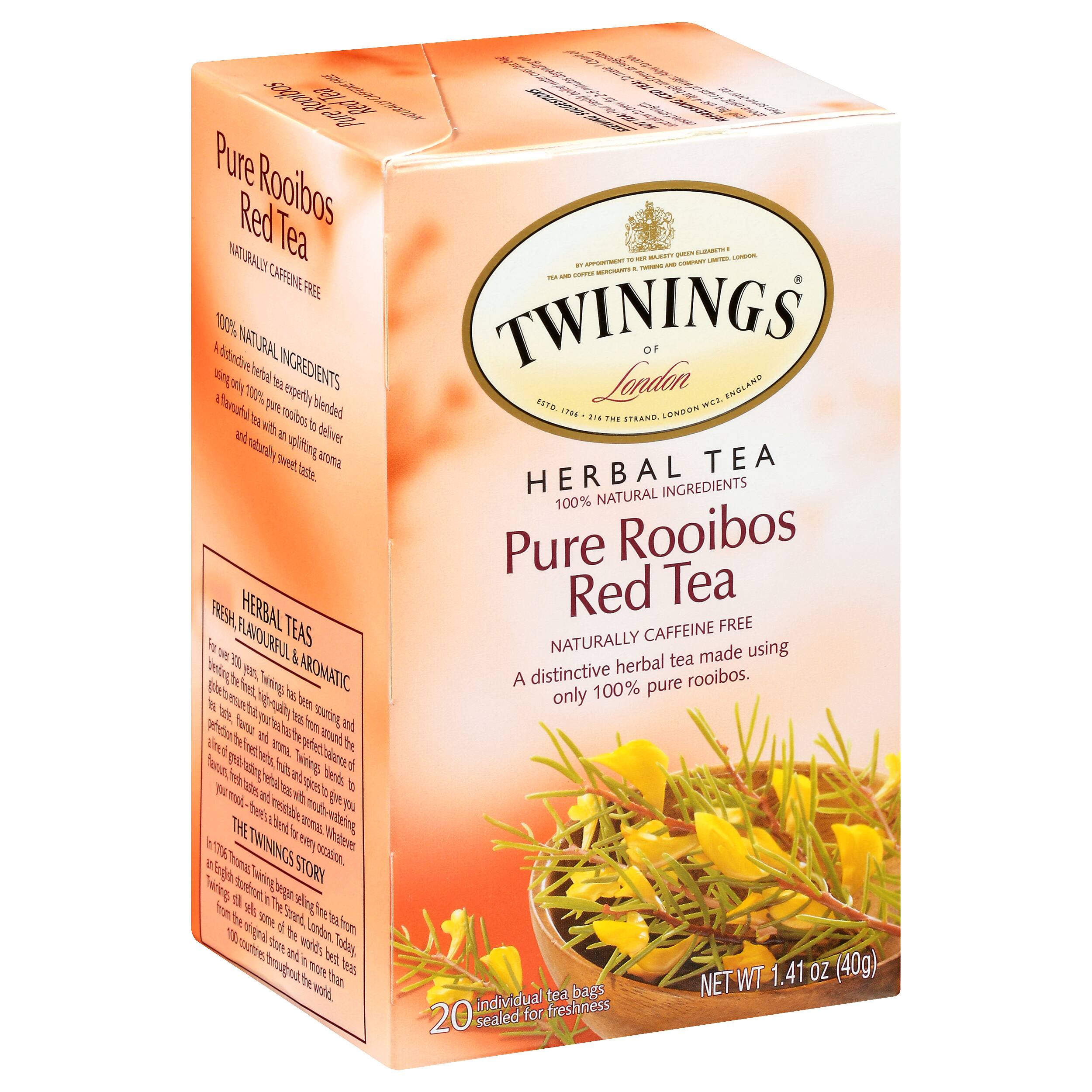 Twinings Pure Rooibos Red Tea Herbal Tea Case of 6 20 Bags - Best Buy