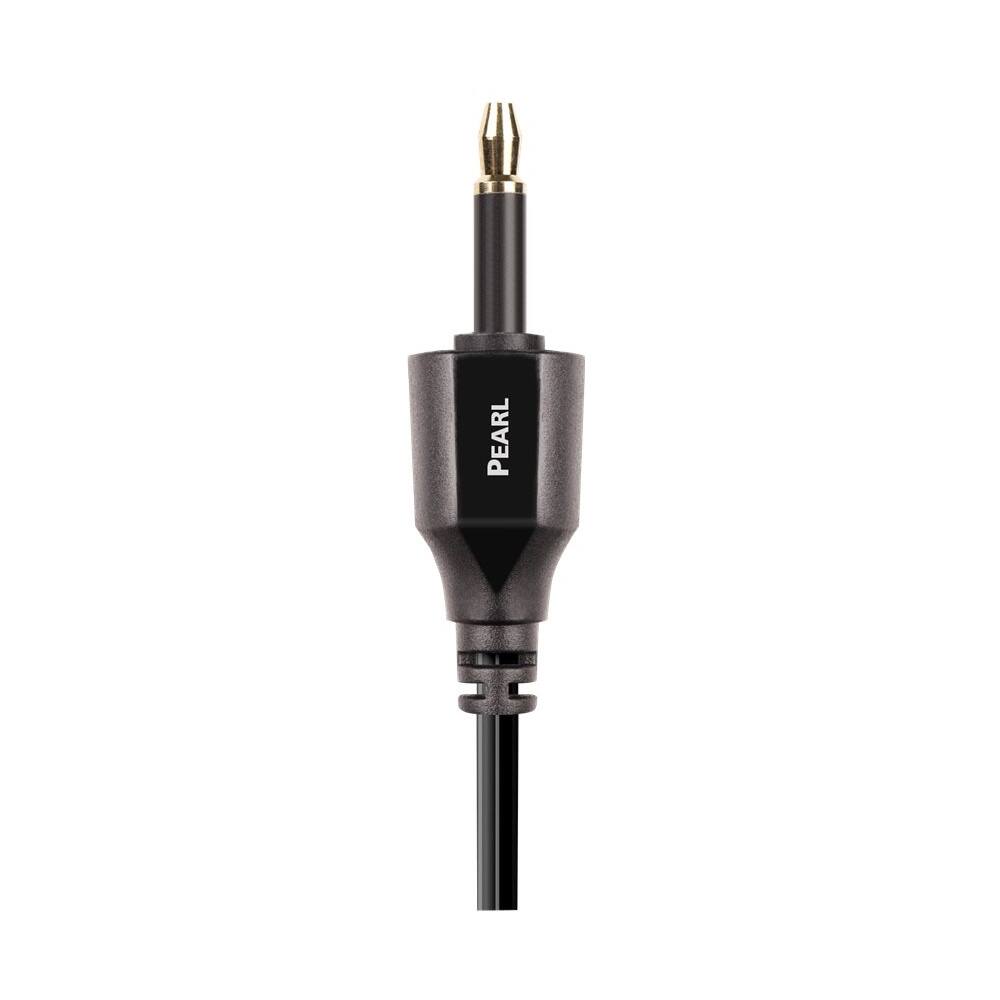 AudioQuest OptiLink 5' Toslink Fiber Optic Cable Black/Gray Stripe ...