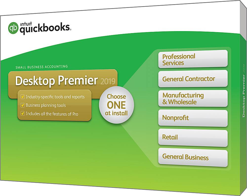 Best Buy: Intuit QuickBooks Desktop Premier 2019 Windows INT940800F068