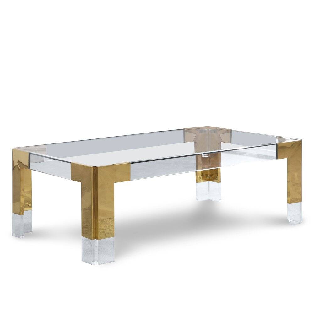 Meridian Furniture Casper Coffee Table Gold 201-CT - Best Buy