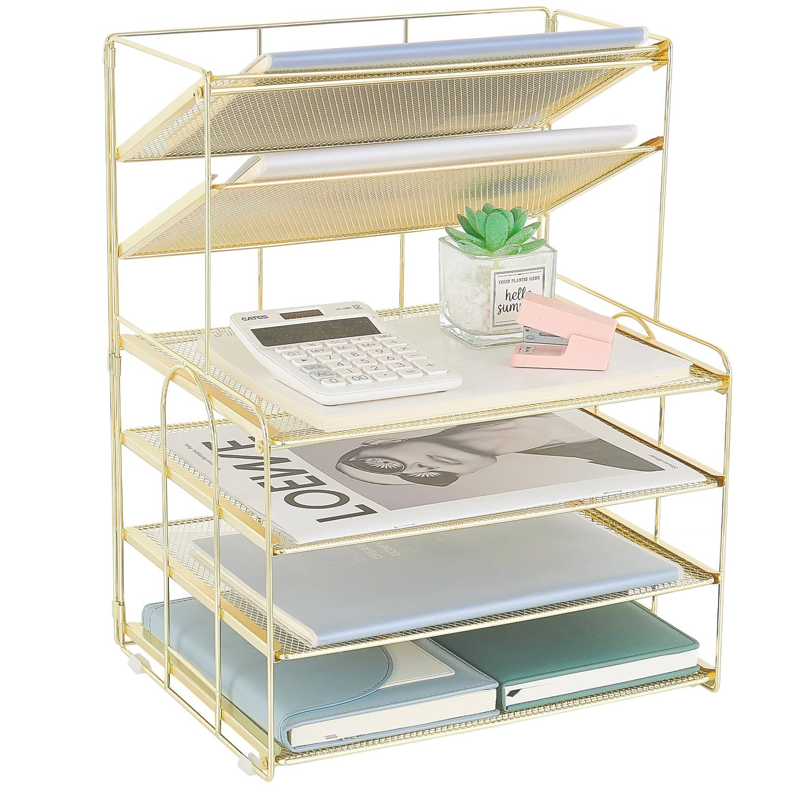 Paradigms Interiors 6 tier Letter Tray Paper Organizer Desk Organizers ...