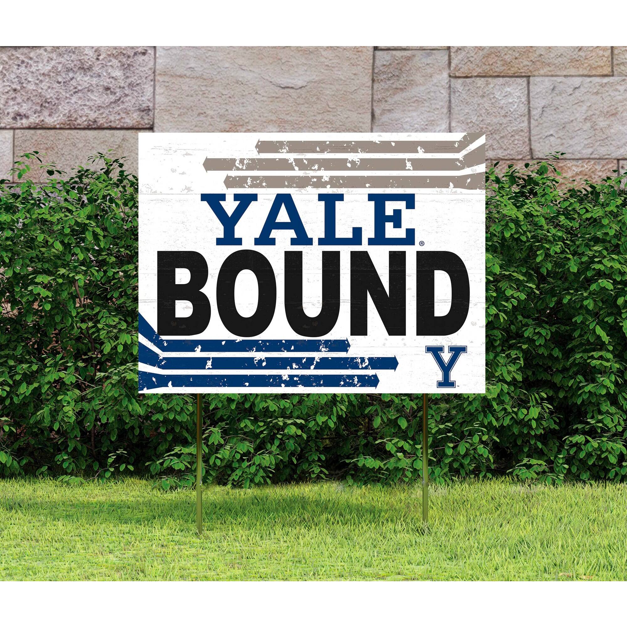 Jardine Yale Bulldogs 18" x 24" Bound Yard Sign White 200047627 - Best Buy