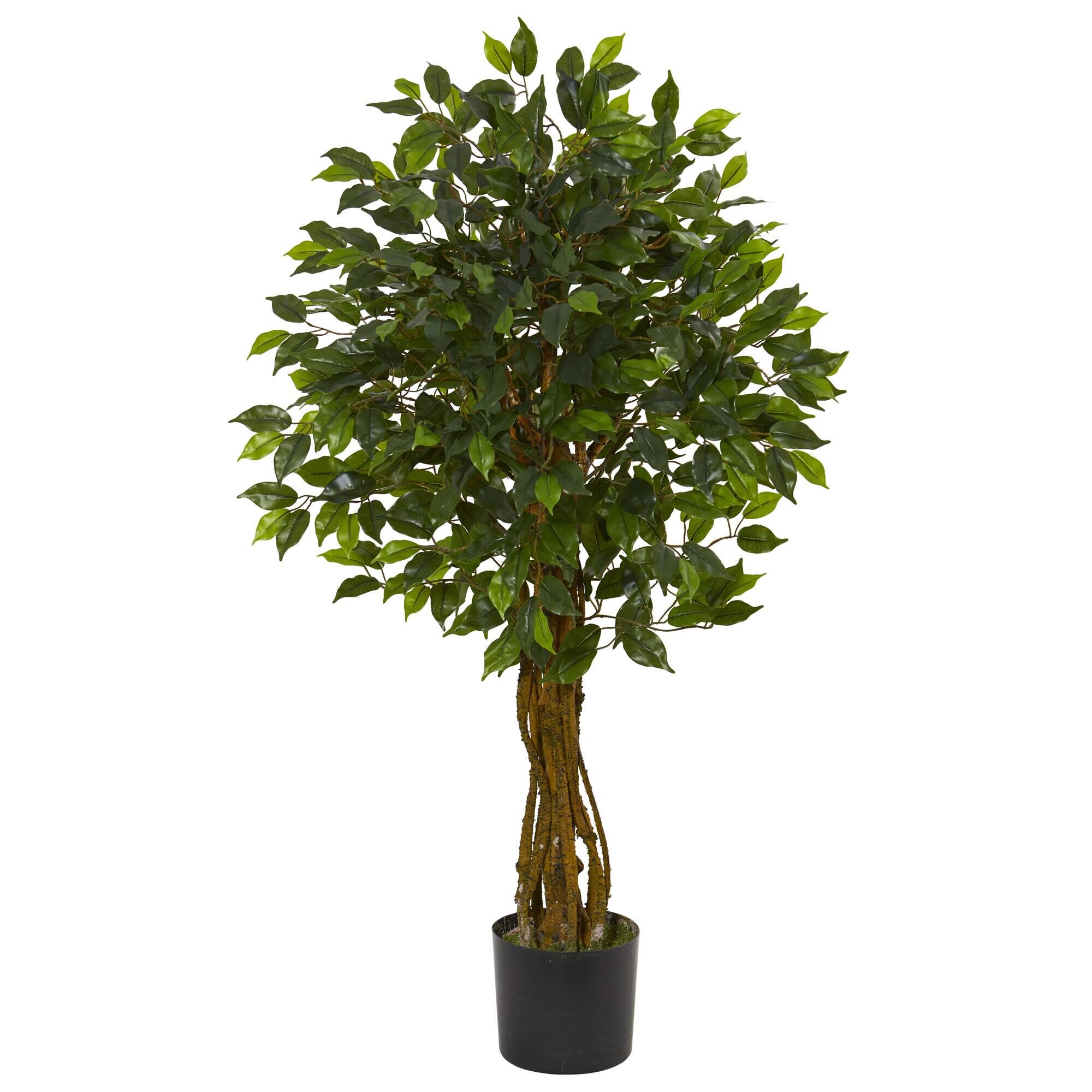 BreeBe 4' Ficus Tree UV Resistant (Indoor/Outdoor) Green 5491 - Best Buy