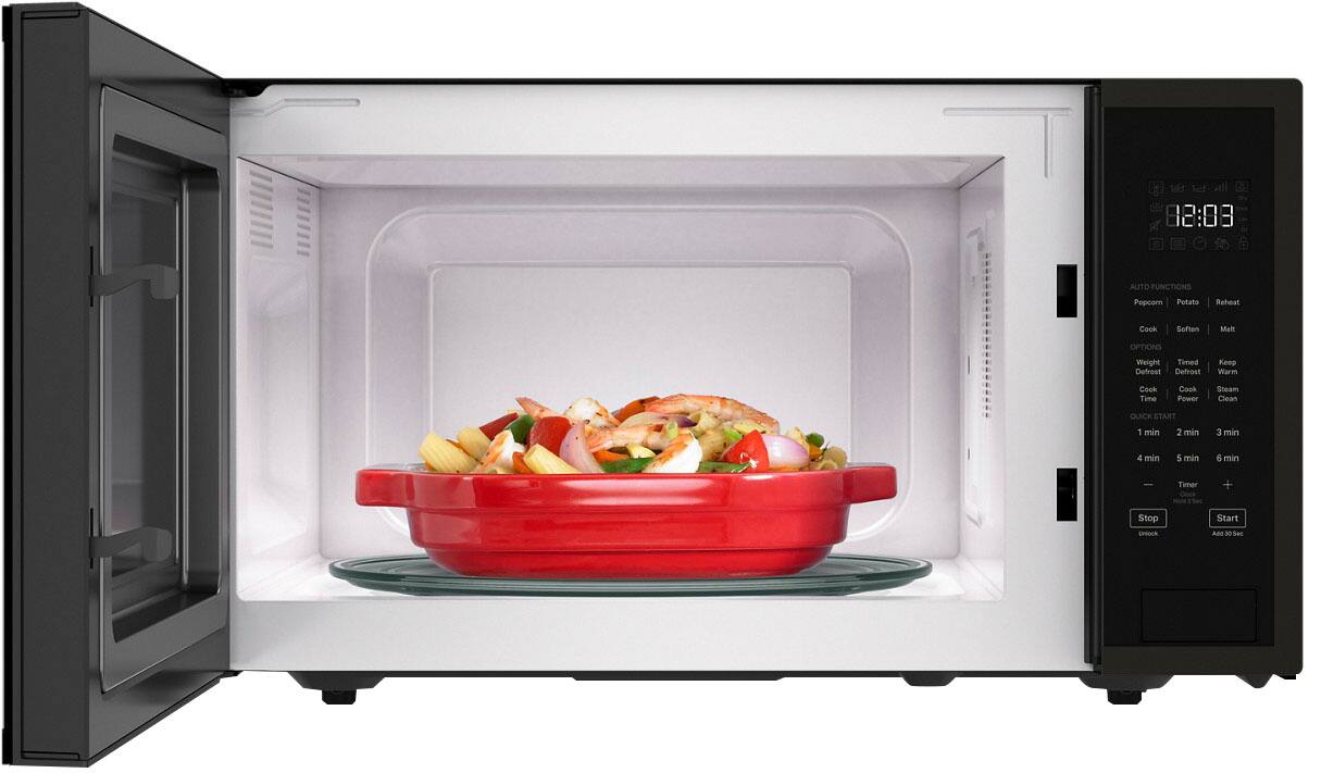KitchenAid 2.2 Cu. Ft. Countertop Microwave with Sensor Cooking Black ...