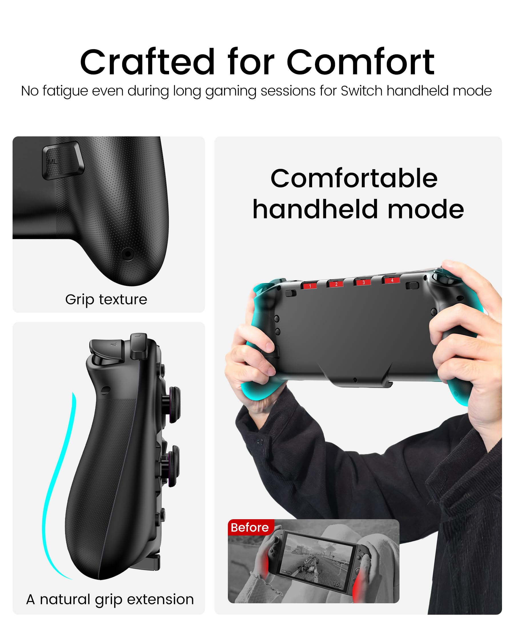 Reds Spade Controllers For Switch oled Full pad Better Handheld Mode ...