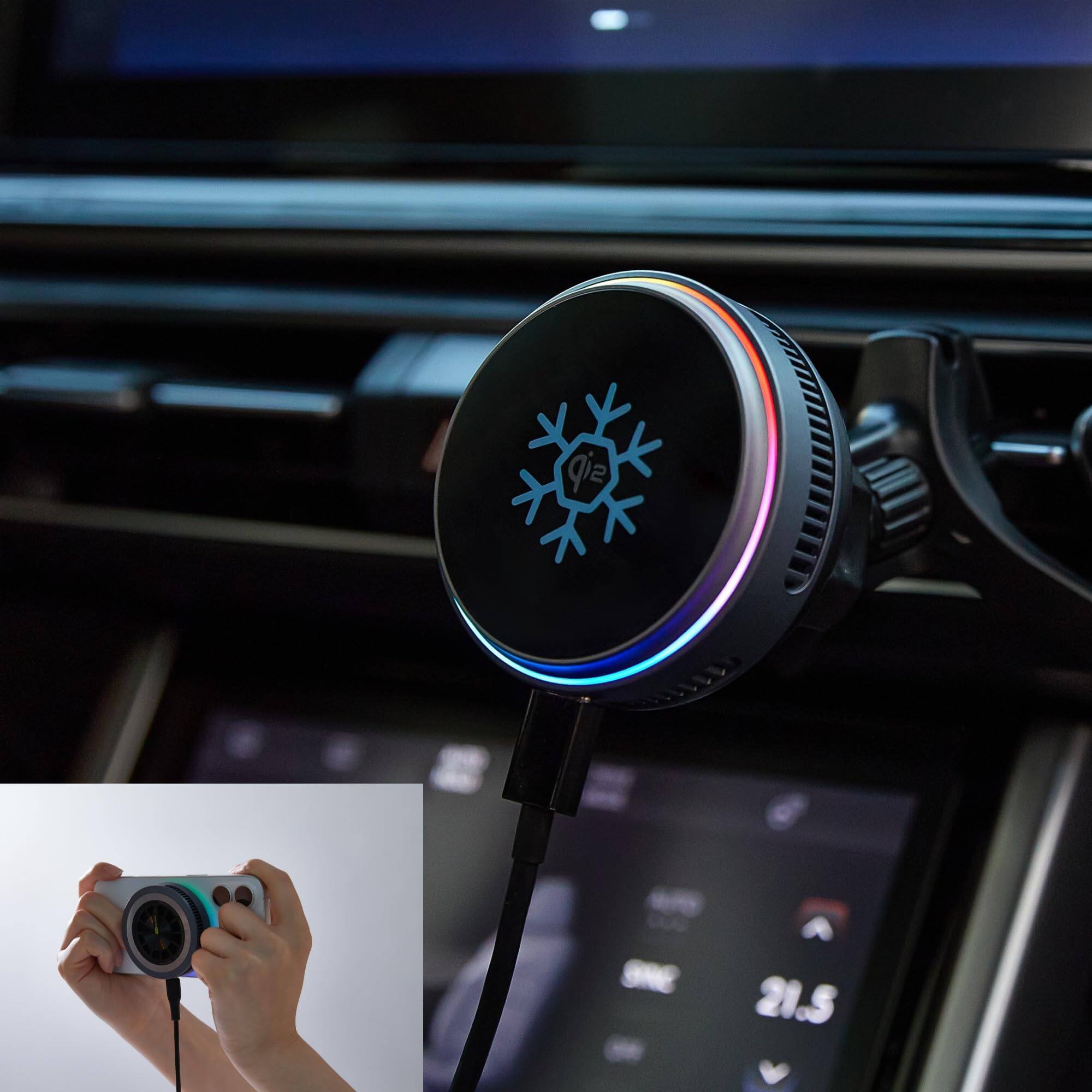 COTTAGE Qi2 15w Wireless Magnetic Detachable Car Desk Magsafe ...