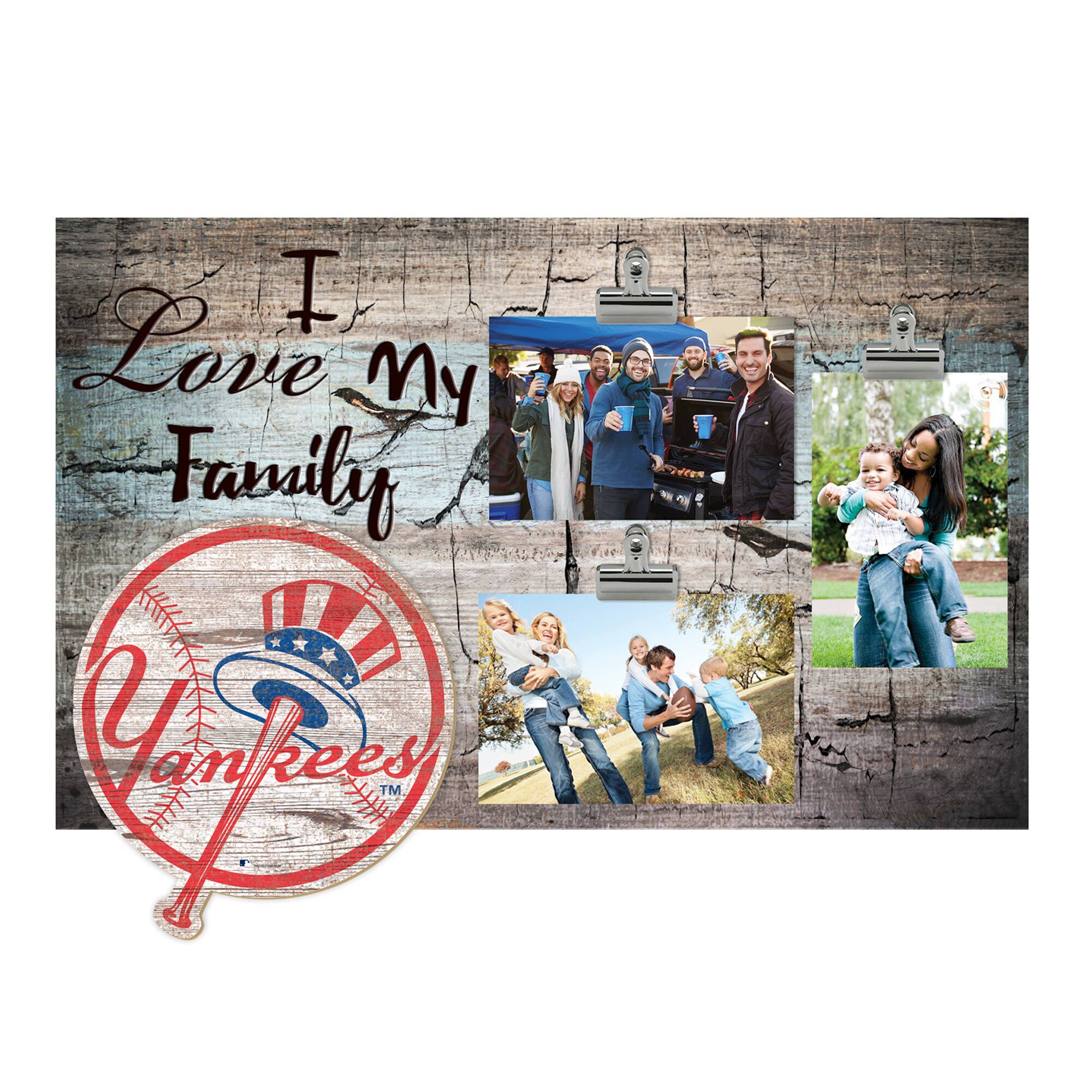 Fan Creations New York Yankees 11" x 19" I Love My Family Clip Photo ...