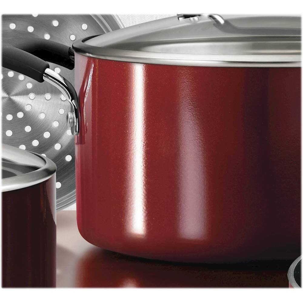 Best Buy: Tramontina Gourmet 11-Piece Cookware Set Red Rhubarb 80106/649