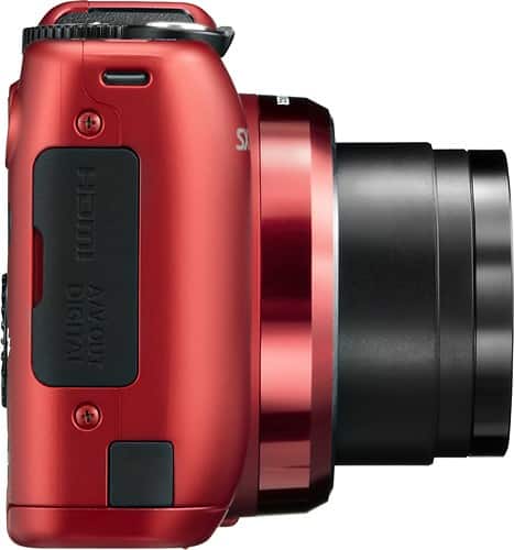 Best Buy: Canon PowerShot SX160 IS 16.0-Megapixel Digital Camera Red ...