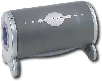 Best Buy: Atlantic 100-Disc Drum CD Holder Titanium/Dark Blue 37804054