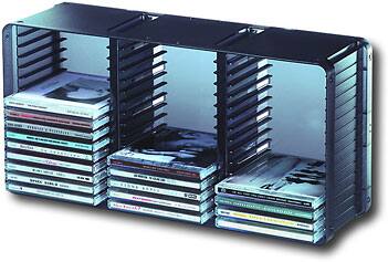 Best Buy: Atlantic 45-Disc CD Rack Black DOM45C58