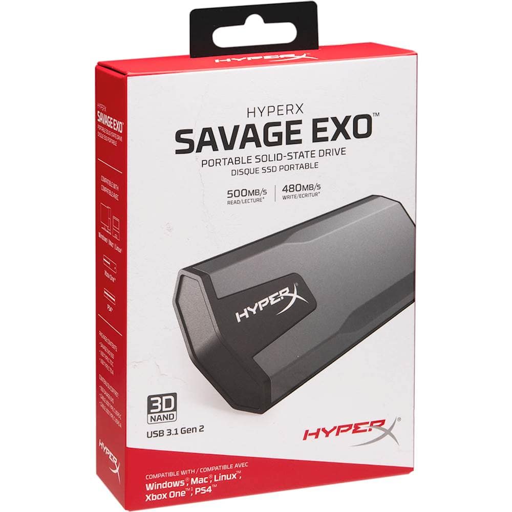 Best Buy: HyperX SAVAGE EXO 480GB External USB Type C Portable Solid ...