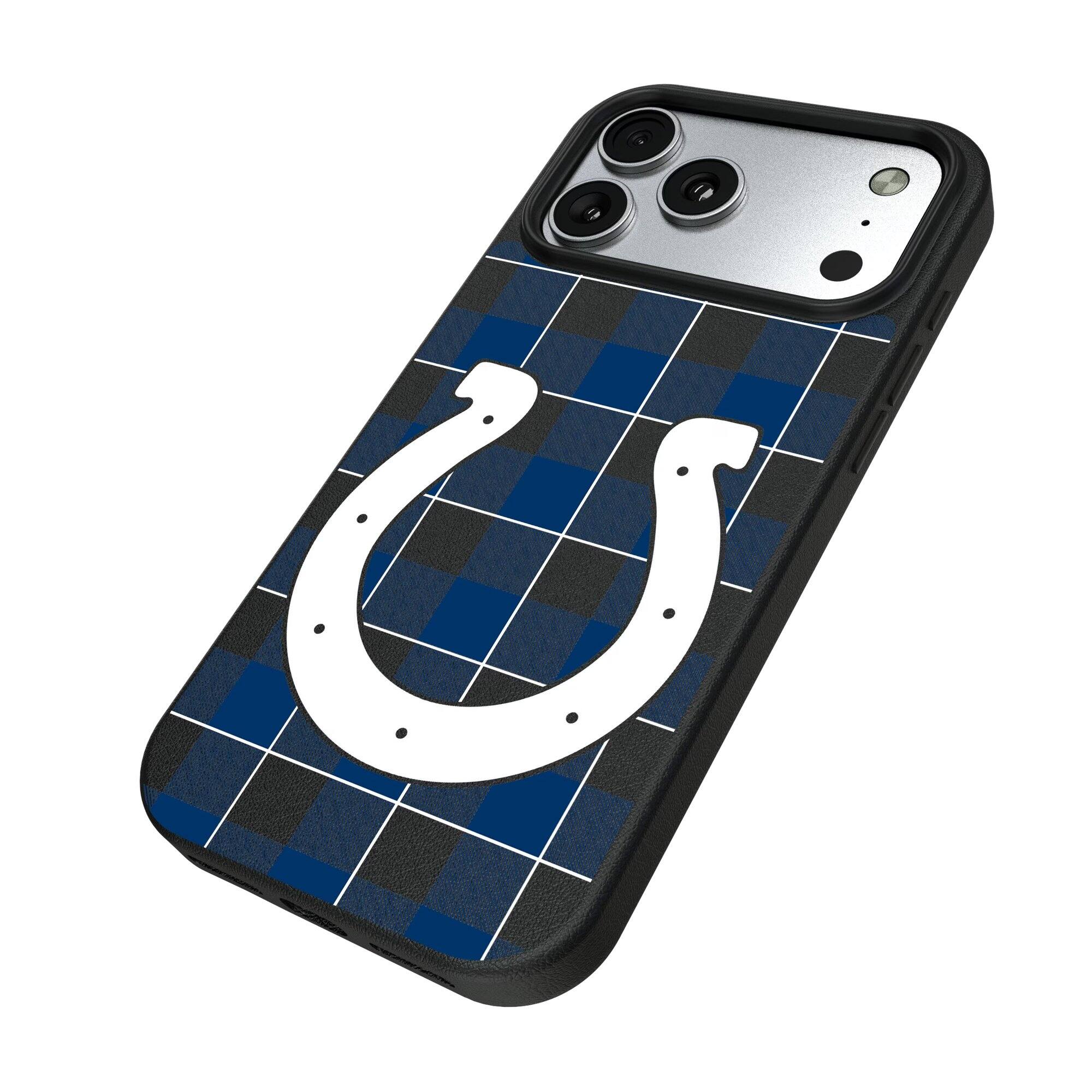 Keyscaper NFL Indianapolis Colts Plaid Magnetic Bump iPhone Case 16 ...