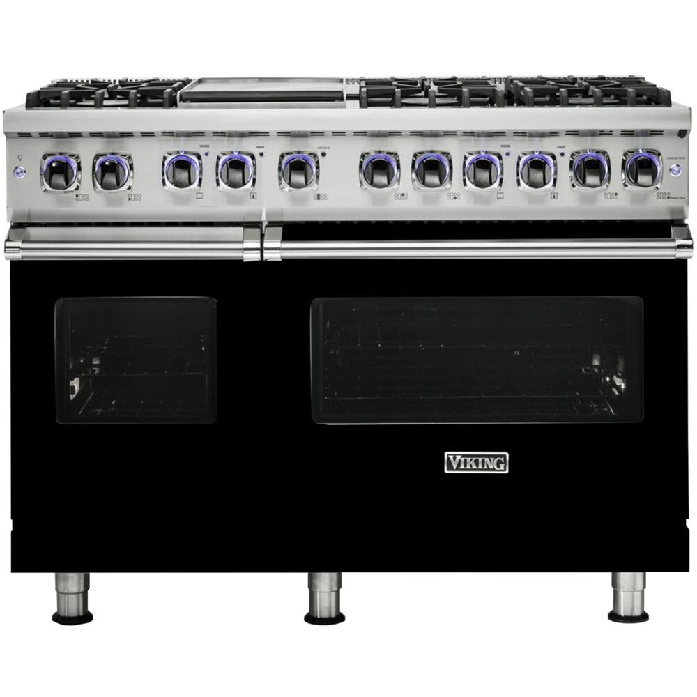 Questions and Answers: Viking Freestanding Double Oven Gas Range Black ...