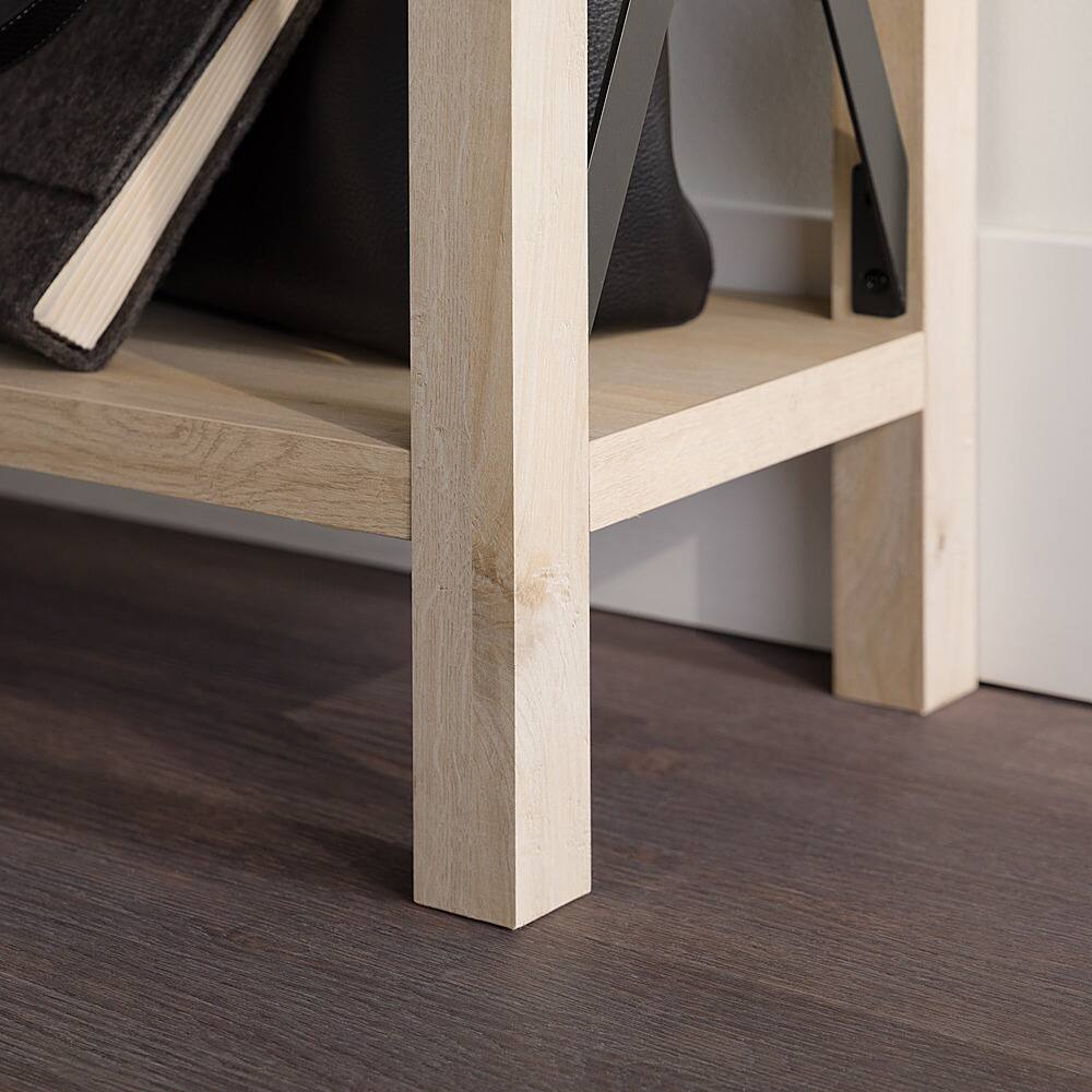 Best Buy: Walker Edison 46" Rustic Farmhouse Entryway Table White Oak ...