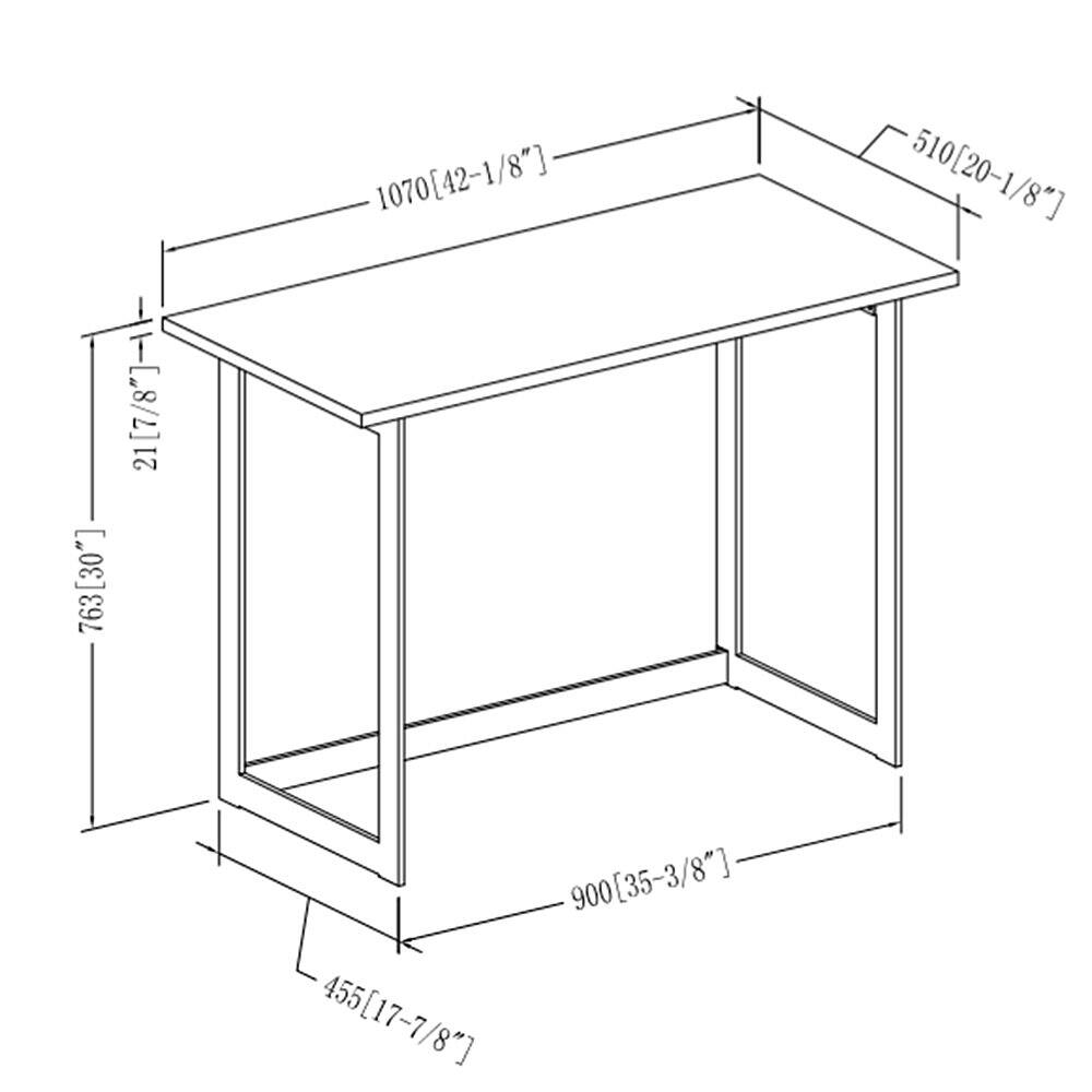 Best Buy: Walker Edison Modern Faux Marble Computer Desk Black Marble ...