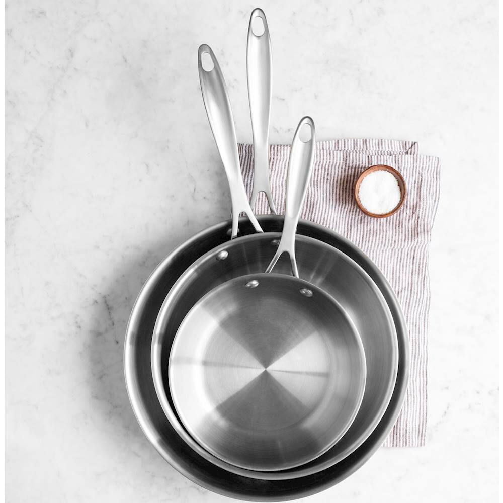 Best Buy: American Kitchen Cookware 3-Piece Skillet Cookware Set ...