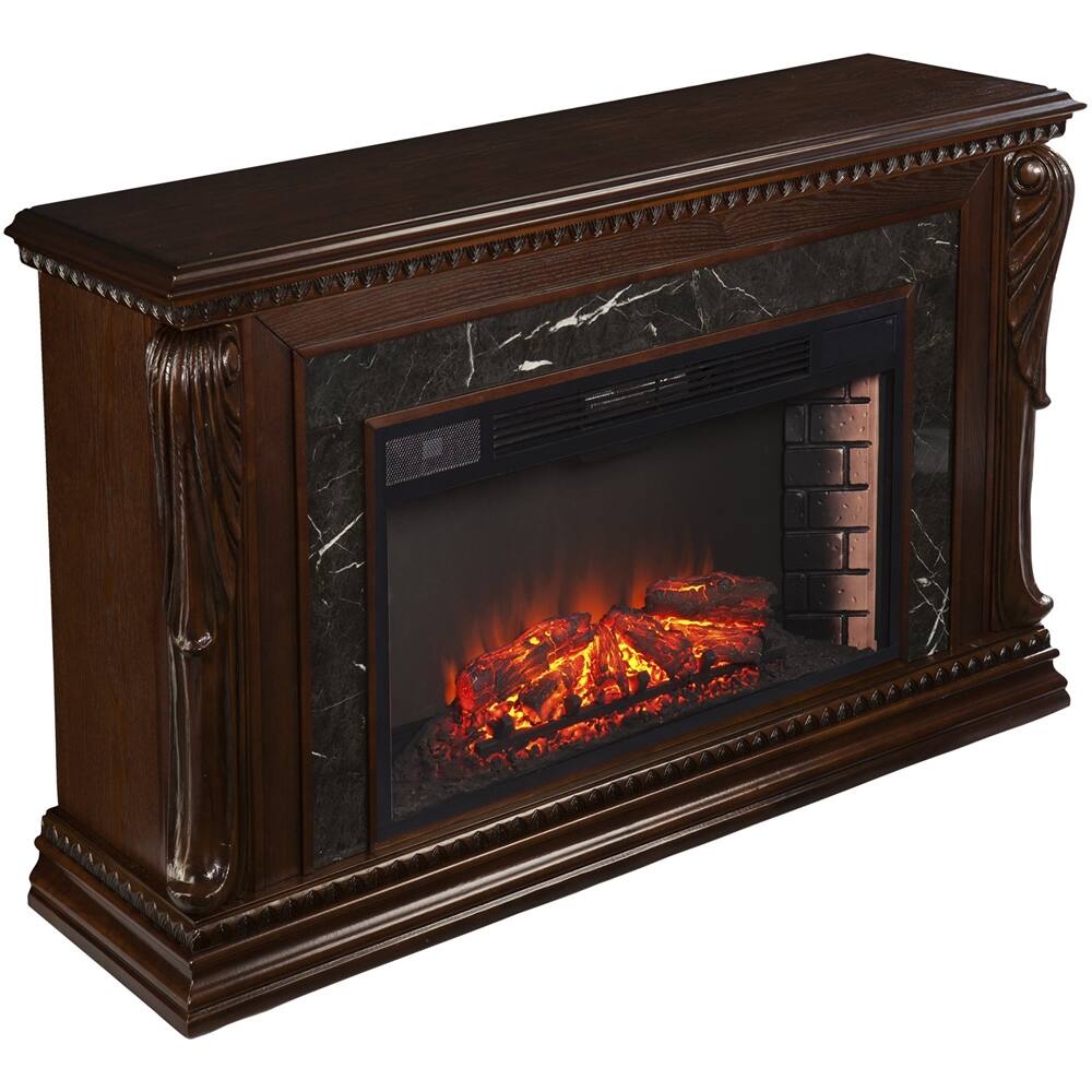 Best Buy: SEI Furniture Electric Fireplace Grained Espresso With Dark ...