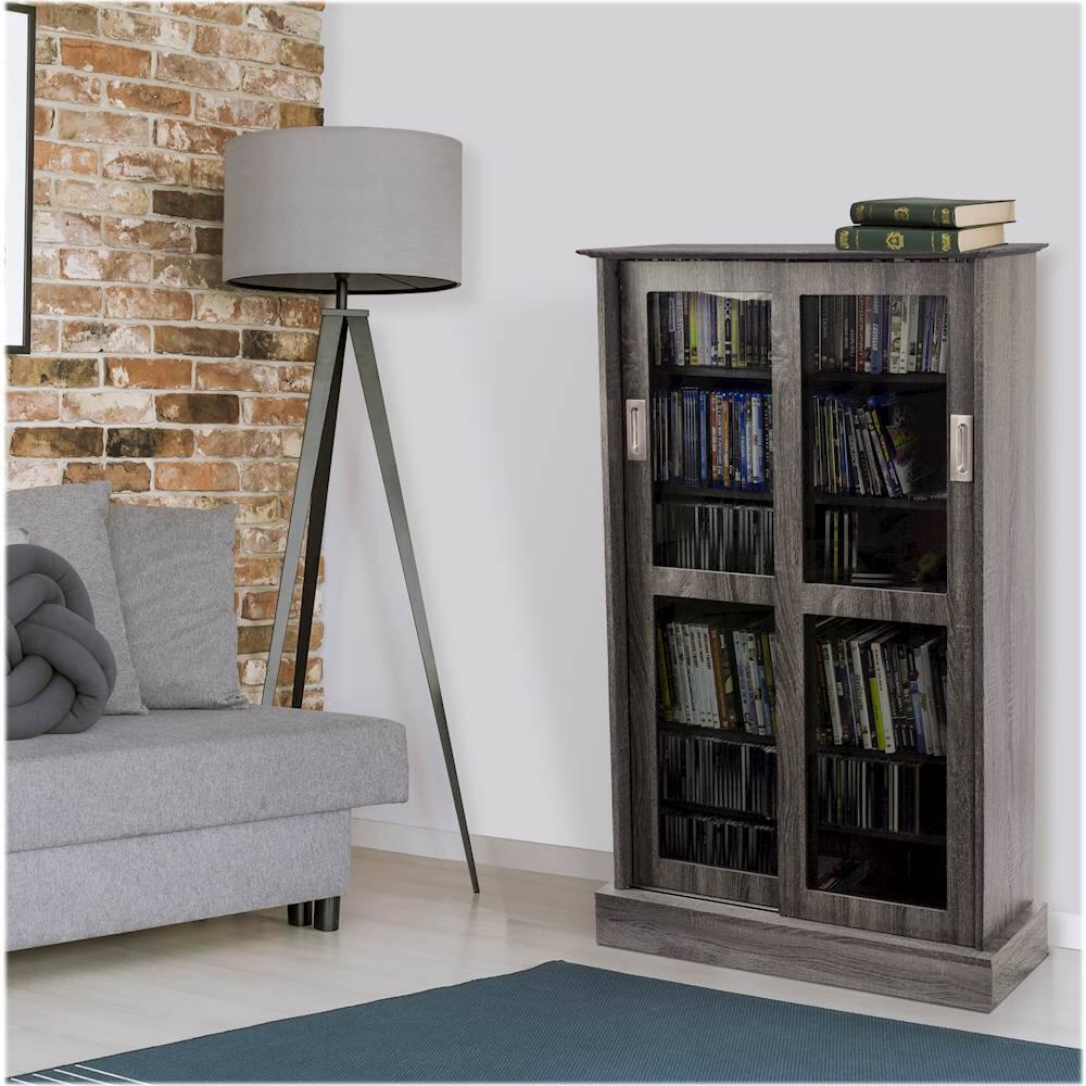 Customer Reviews: Atlantic Driffield Media Storage Cabinet Gray ...