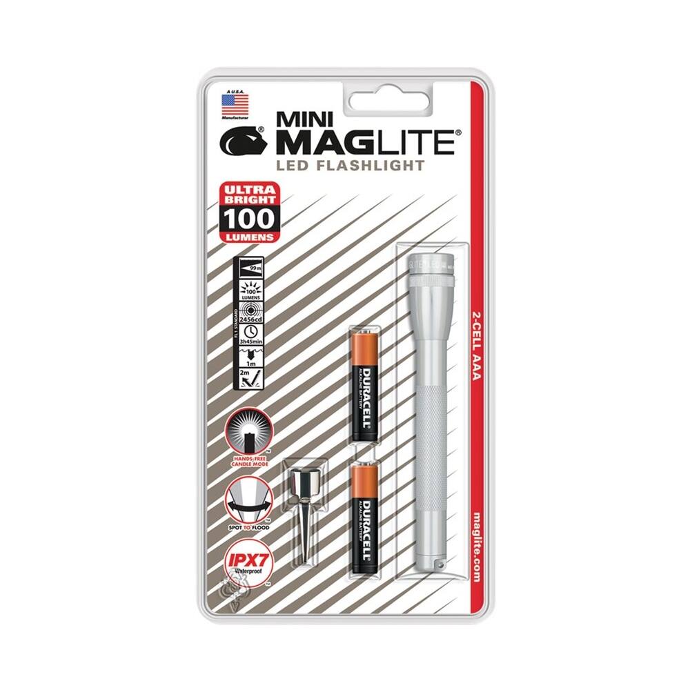 Best Buy: Mini Maglite 111 Lumen LED Flashlight Silver 843631112182