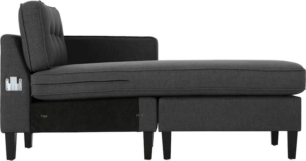 Customer Reviews: Noble House Selmer L-Shaped Fabric 2-Piece Sectional ...