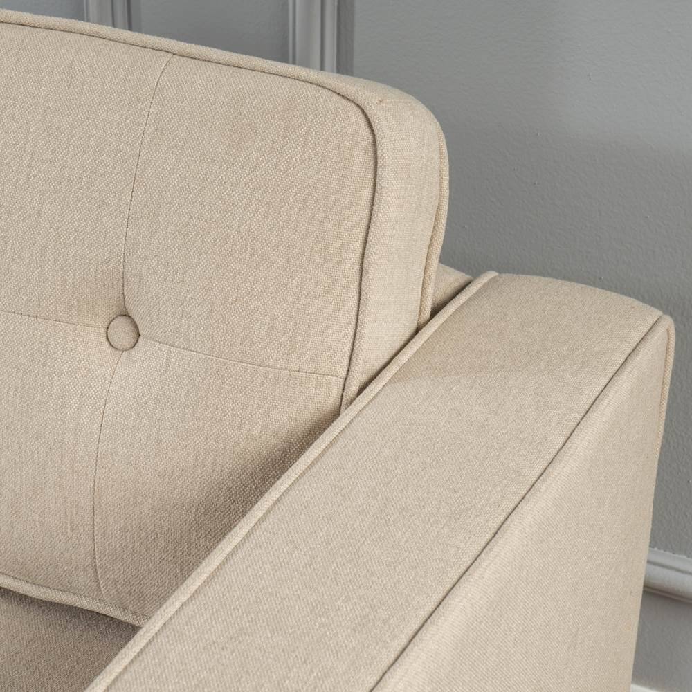 Customer Reviews: Noble House Selmer L-Shaped Fabric 2-Piece Sectional ...