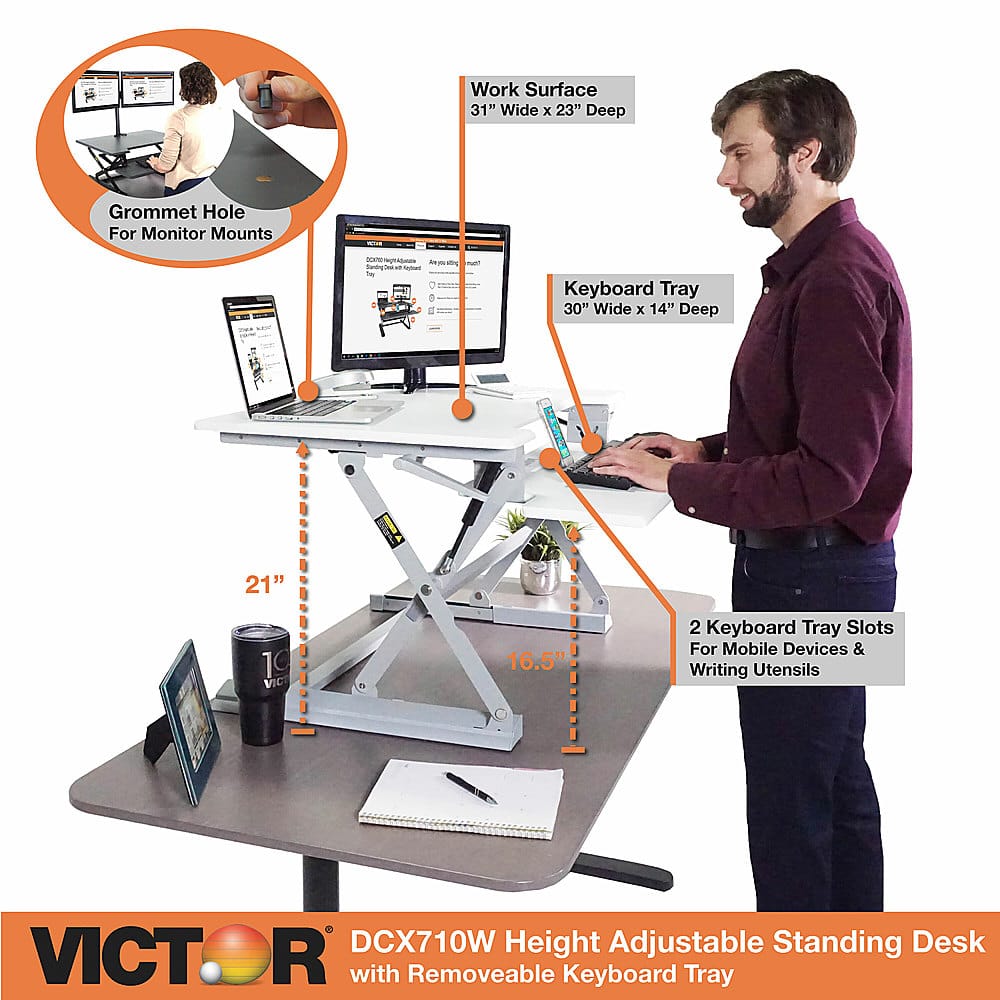 Questions and Answers: Victor High Rise Height Adjustable Standing Desk ...