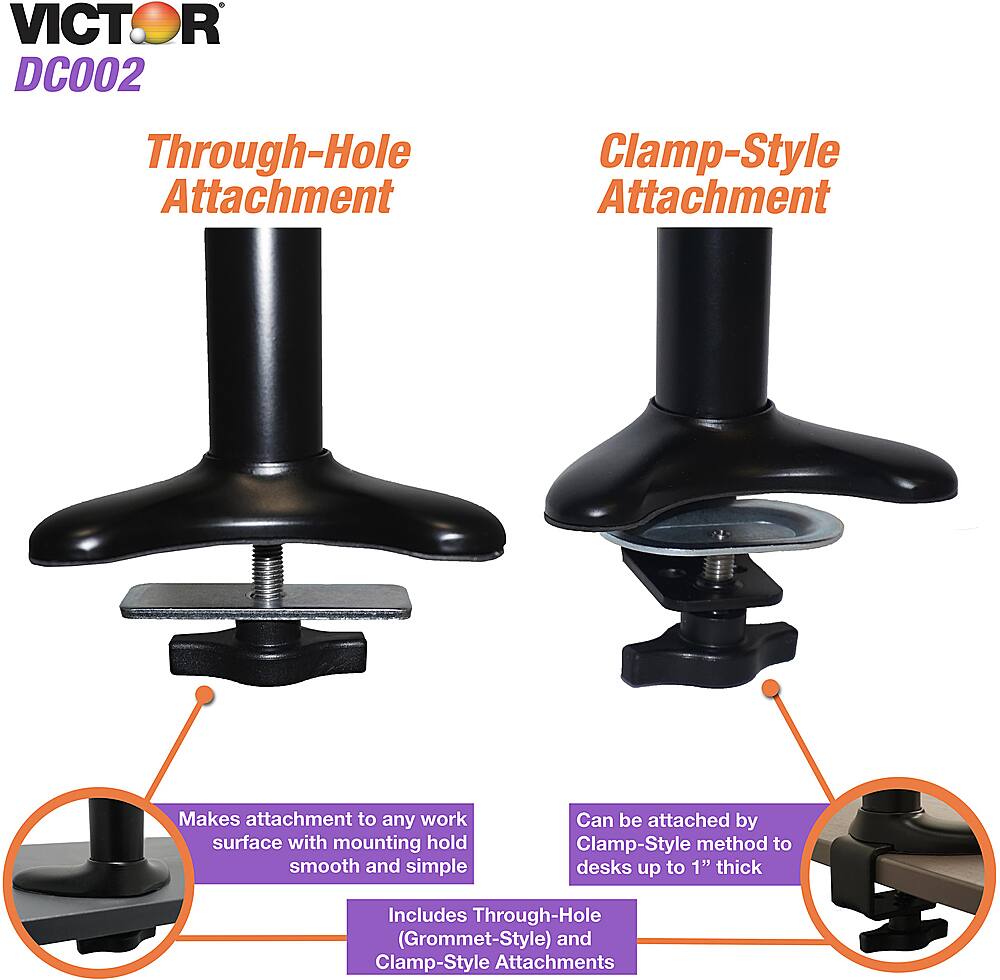 Best Buy: Victor Monitor Mount with Single and Dual Arm Components ...