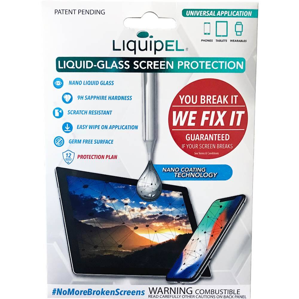 Best Buy: Liquipel Screen Protector for Most Mobile Phones Transparent ...