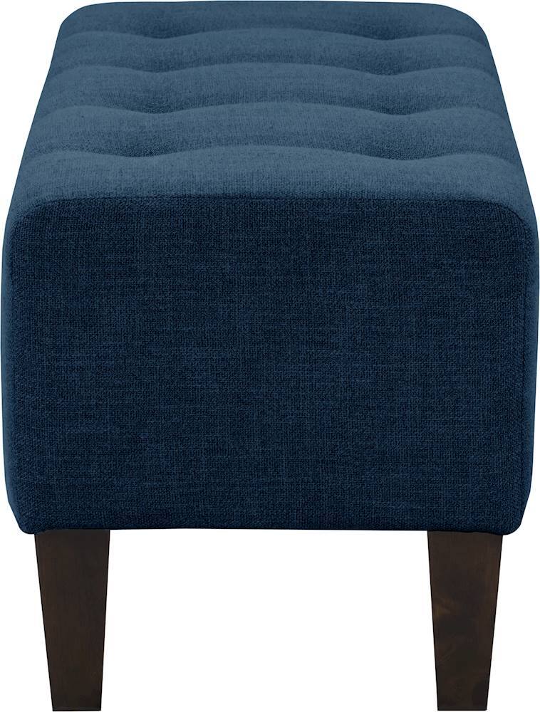 Best Buy: CorLiving Rectangular Ottoman Navy Blue LBT-003-O