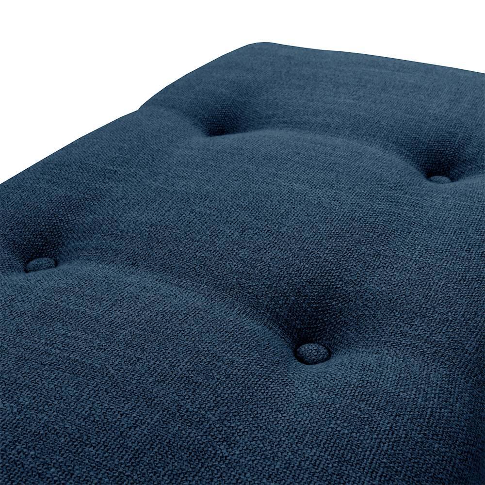 Best Buy: CorLiving Rectangular Ottoman Navy Blue LBT-003-O