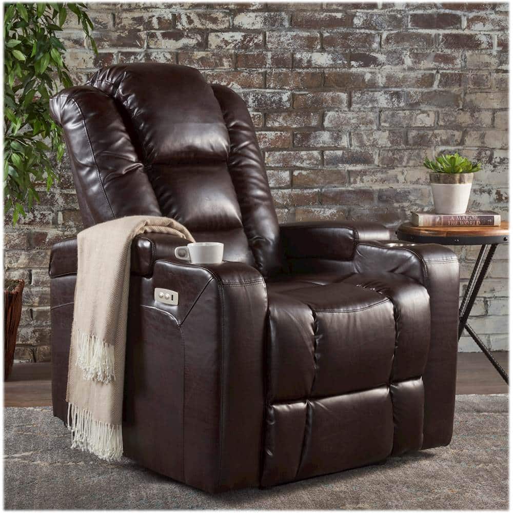 Questions and Answers: Noble House Venice Power Recliner Brown 302046 ...