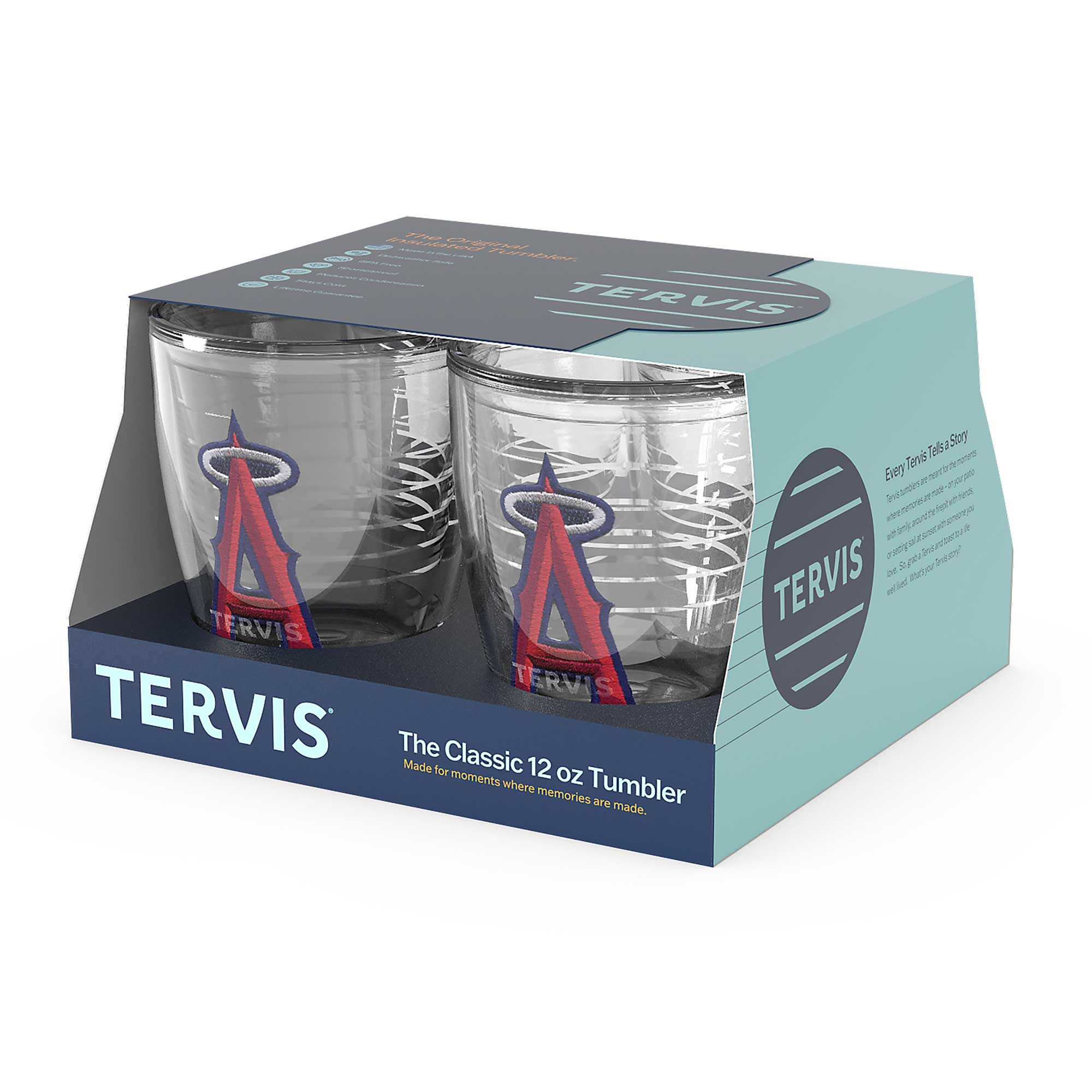 Tervis Los Angeles Angels Four Pack 12oz. Emblem Tumbler Set Multicolor ...
