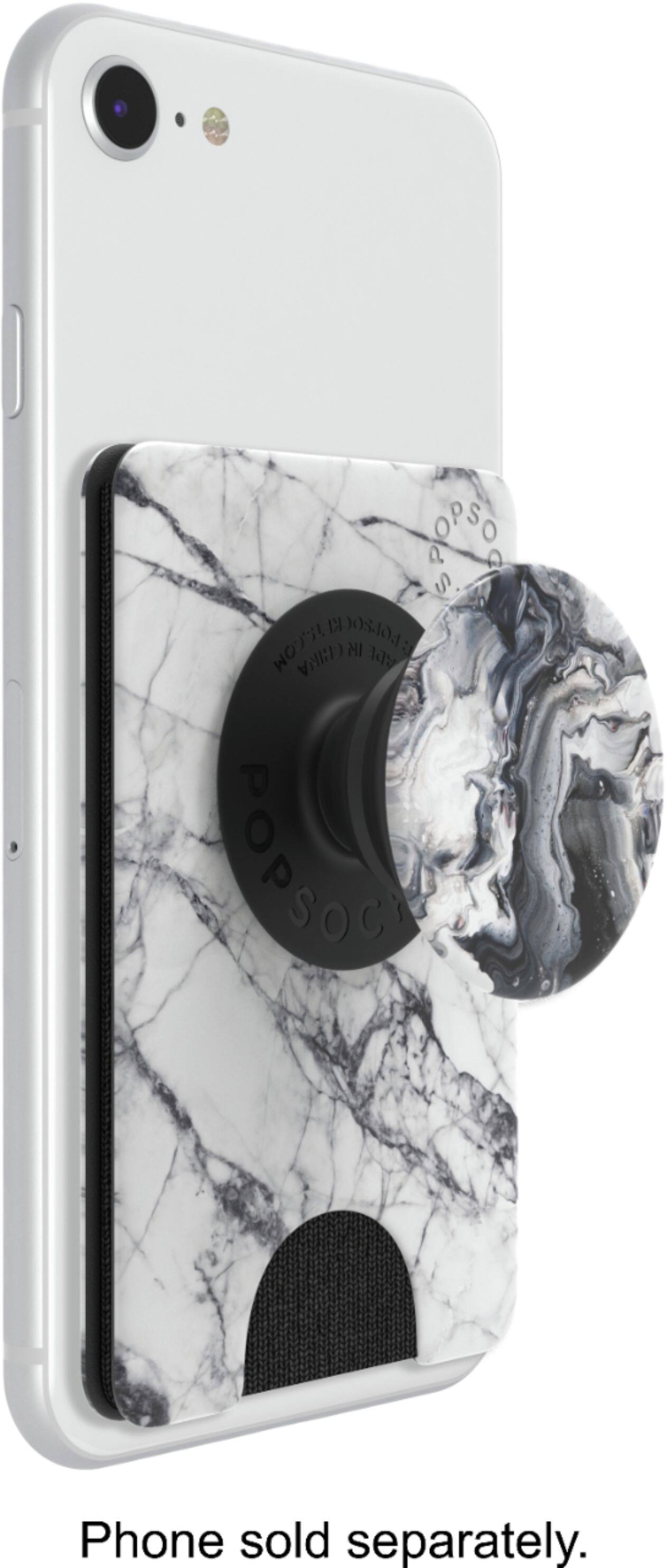 Best Buy: PopSockets PopWallet White Marble 800860