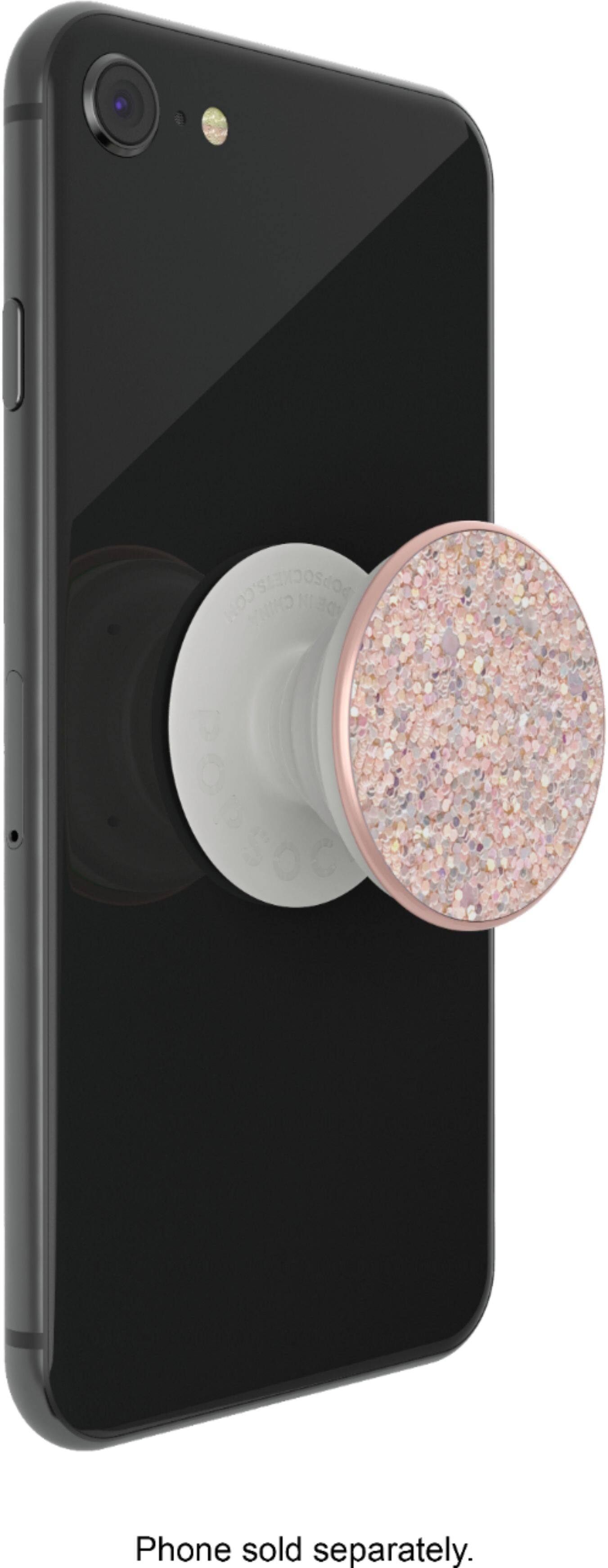 Questions and Answers: PopSockets PopGrip Premium Cell Phone Grip and Stand Sparkle Rose 800499 ...