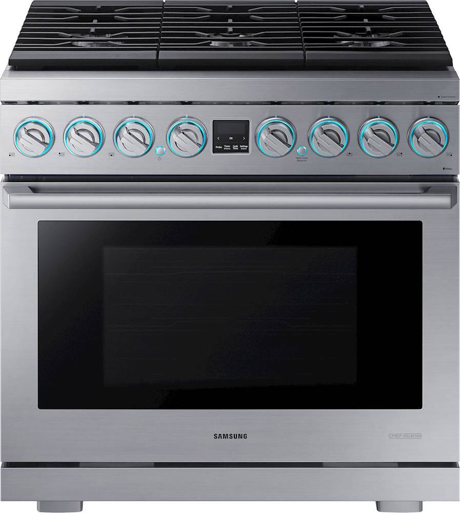 Best Buy: Samsung Chef Collection 6.3 Cu. Ft. Freestanding Dual Fuel ...